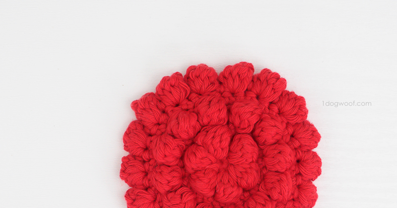 How to Crochet Bobbles in the Round - One Dog Woof