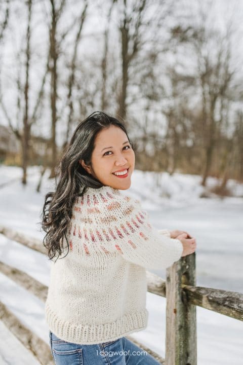 Falling Water Sweater: for Beginner Colorwork Knitters - One Dog Woof