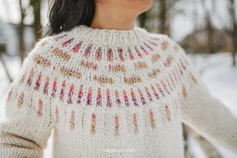 Falling Water Sweater: for Beginner Colorwork Knitters - One Dog Woof