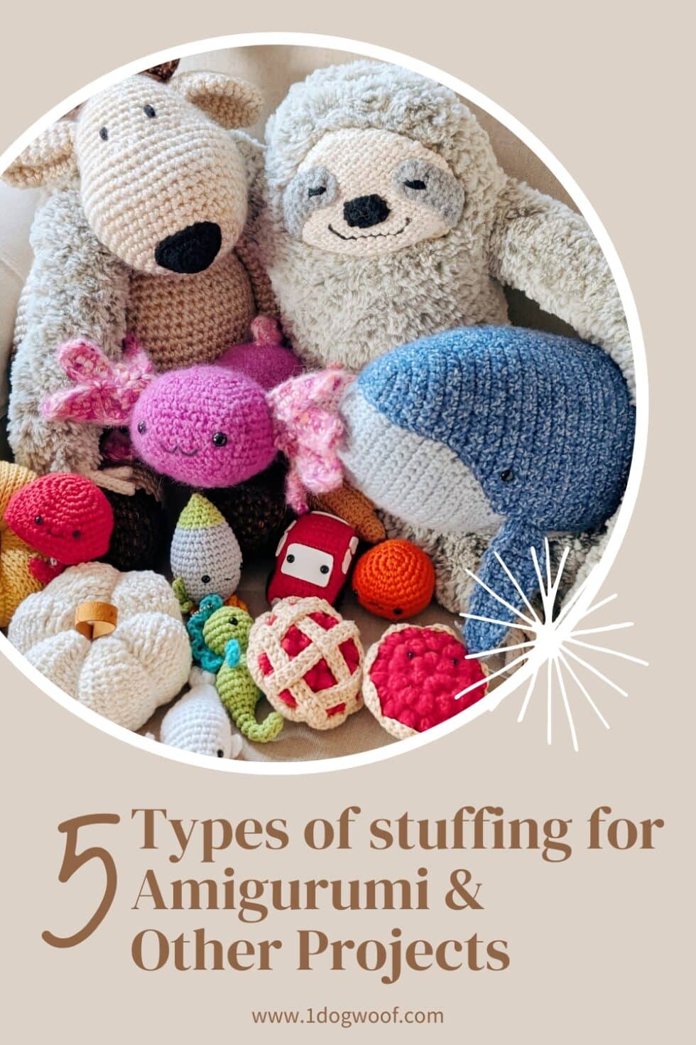5 Types of Stuffing for Amigurumi and Other Projects - One Dog Woof